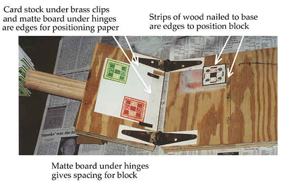 Block printing press